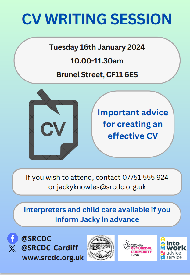 CV Writing Session – SRCDC