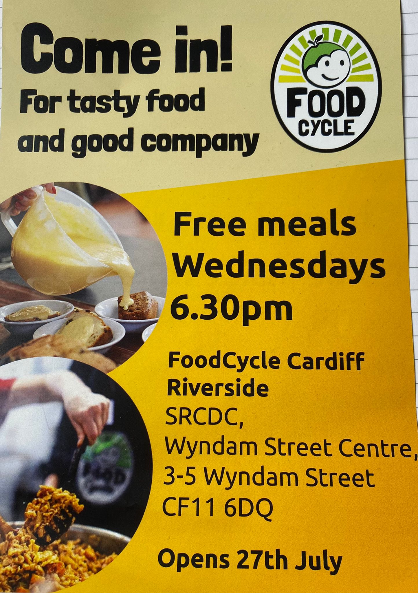 Food – Cycle Free Meals & Company – SRCDC